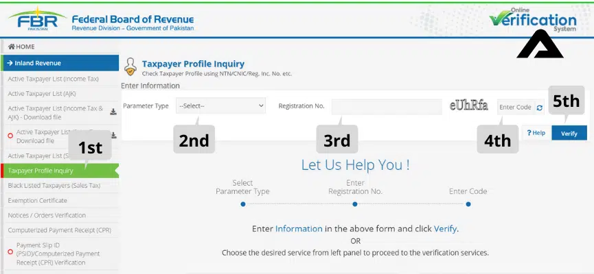 Online NTN Verification In Pakistan | Be Taxfiler | E-Filing